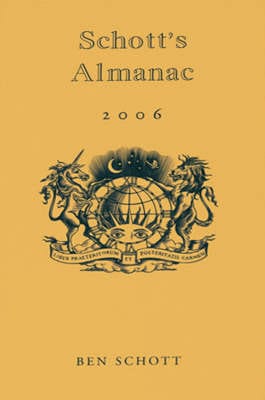 Ben Schott: Schott's Almanac: 2006 [2005] hardback – Chapters Bookstore