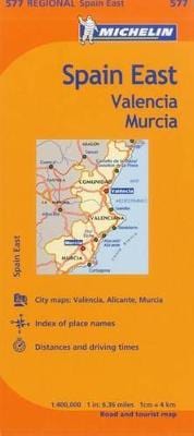 Michelin: Michelin Spain: East, Valencia Murcia Map 577 [2012 ...